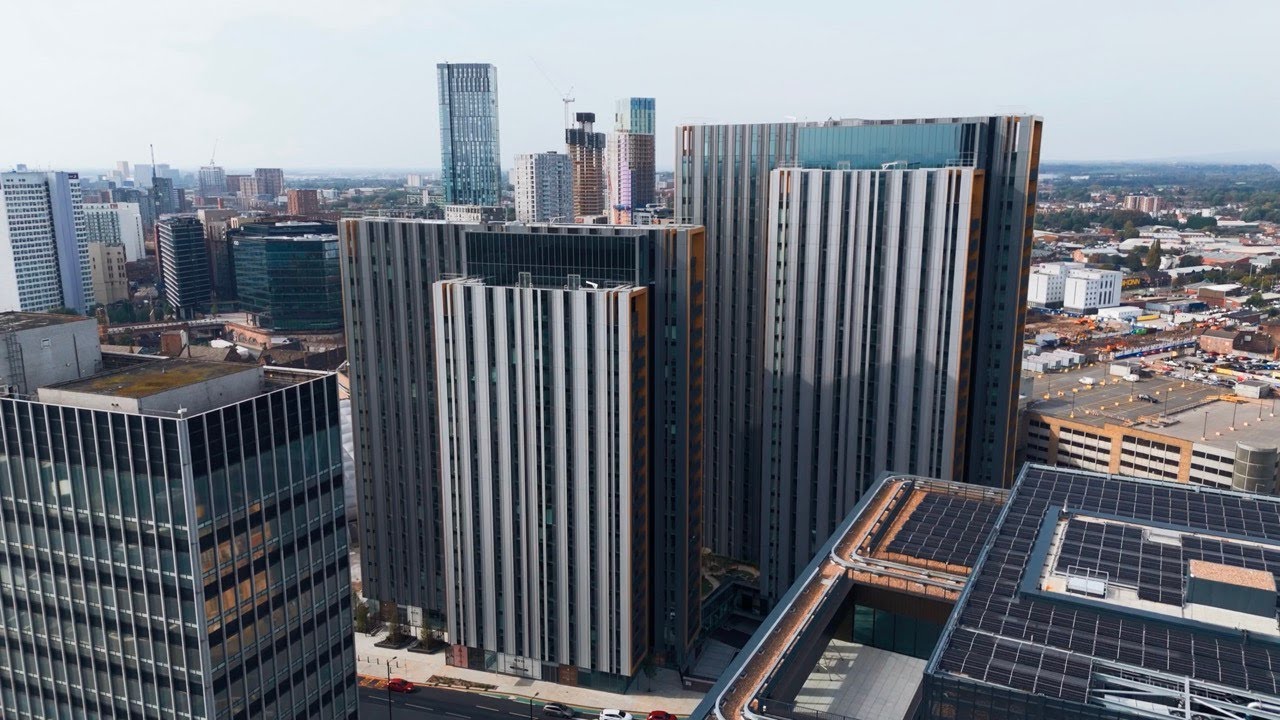 Manchester Cinematic Drone in Autumn 4K - Mylo Kaye Aerial - YouTube