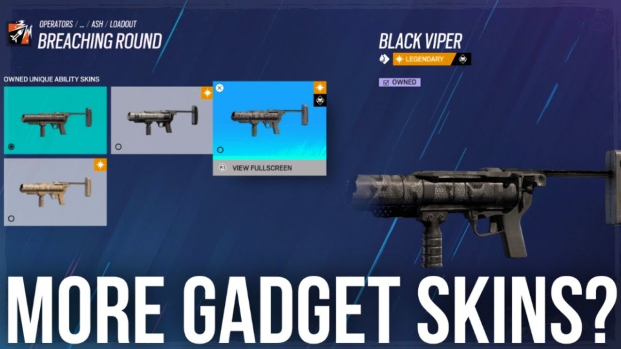 More Gadget Skin Customisation Coming In The Future? Rainbow Six Siege ...