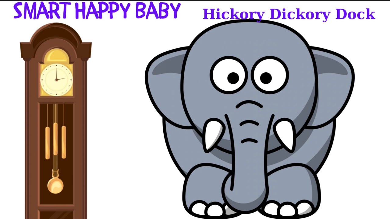 Smart Happy Baby | Hickory Dickory Dock | English Nursery Rhymes | Kids ...