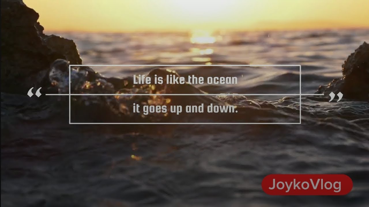 Life is like the ocean 🌊#water #wave #meditation - YouTube