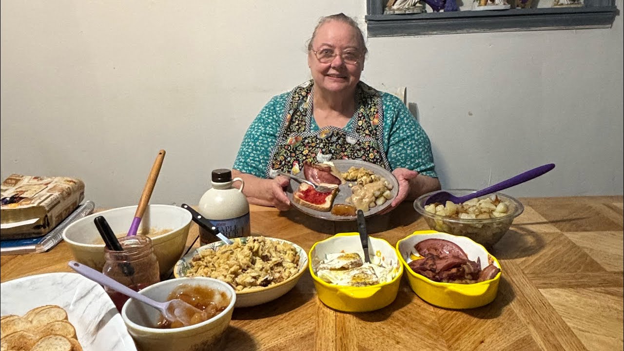 My Mamaw’s mega country breakfast! - YouTube