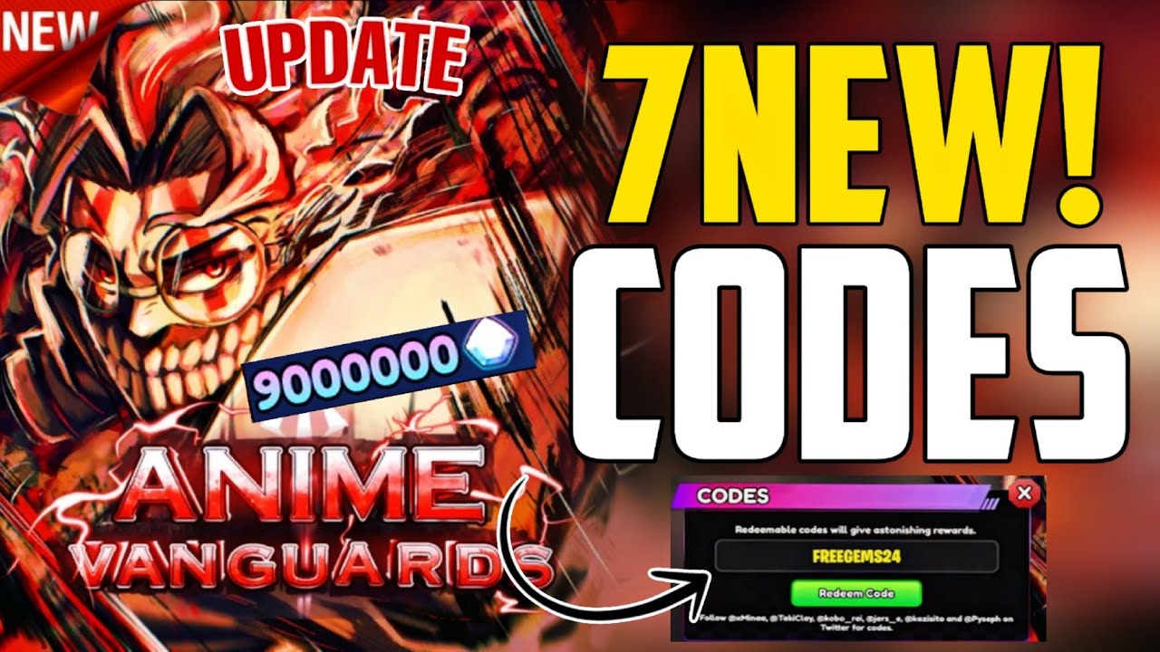 *NEW* ALL WORKING CODES FOR ANIME VANGUARDS IN 2024! ROBLOX ANIME ...