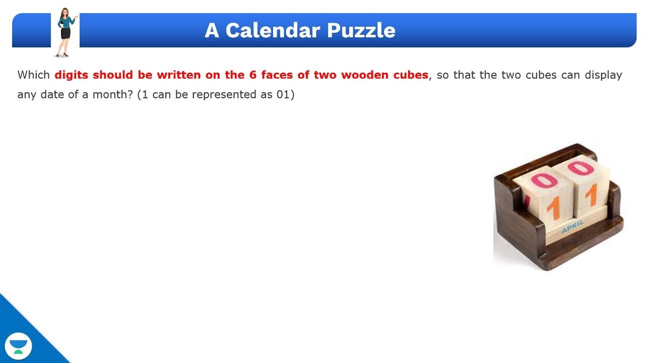 Calendar Puzzle | Which Digits Should we use? | Brain Wizard | Puzzle ...