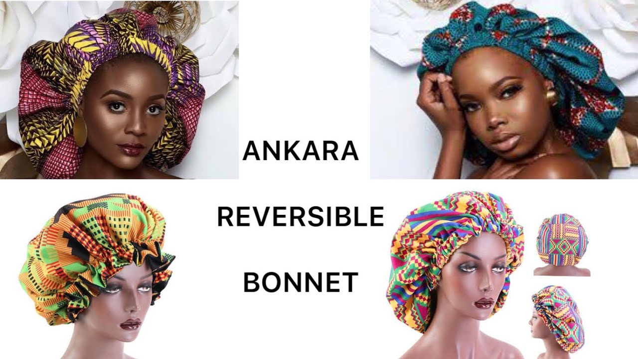 HOW TO MAKE A SIMPLE REVERSIBLE HAIR BONNET...EASY DIY. - YouTube