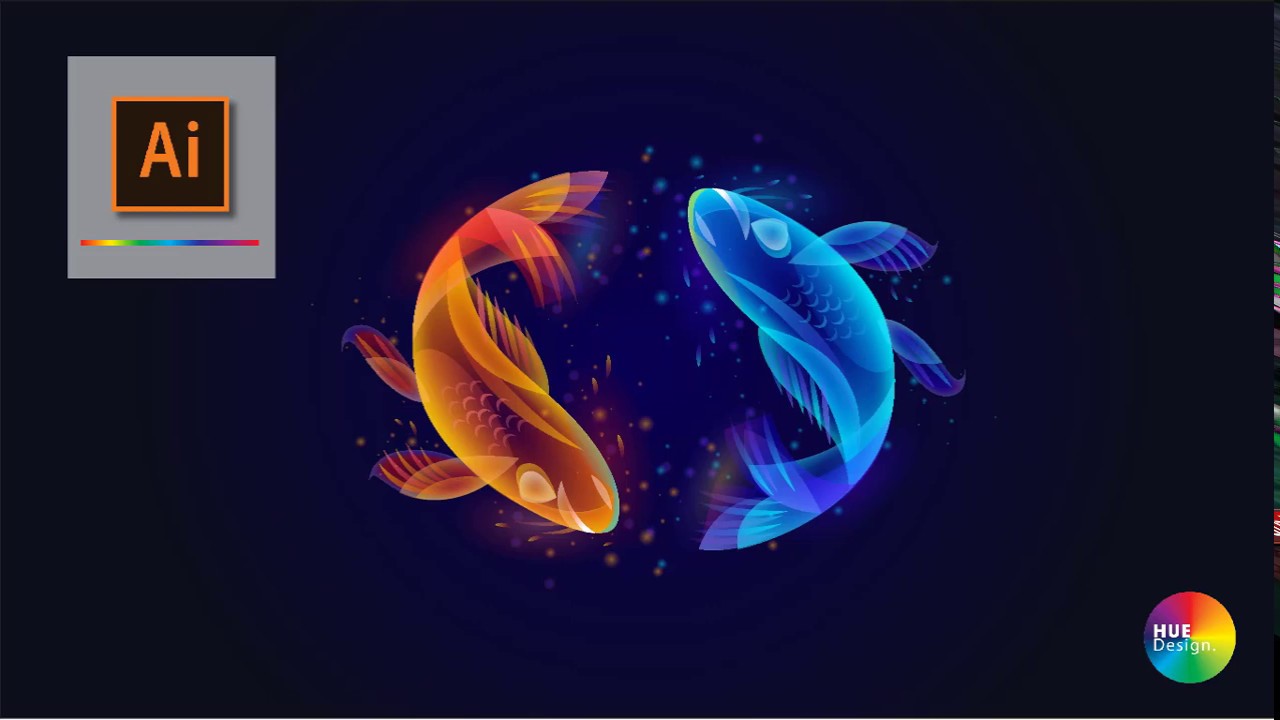 Step by step - Cover fantasy light illustration by adobe illustrator ...