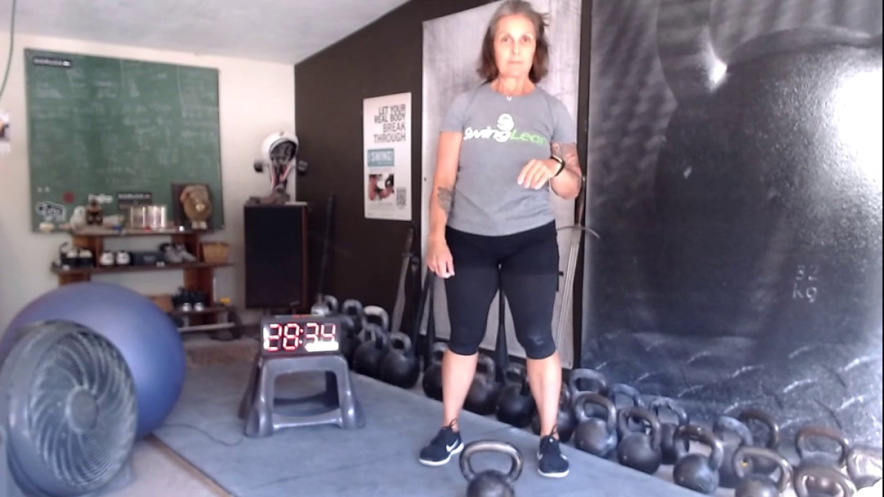 Tracy Reifkind Kettlebell SwingLean 600+ 30 minutes - YouTube
