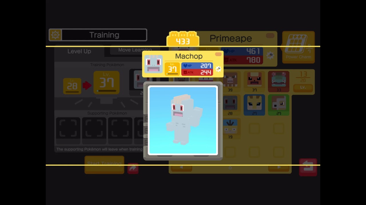 Machop evolves into Machoke [Pokemon Quest] - YouTube