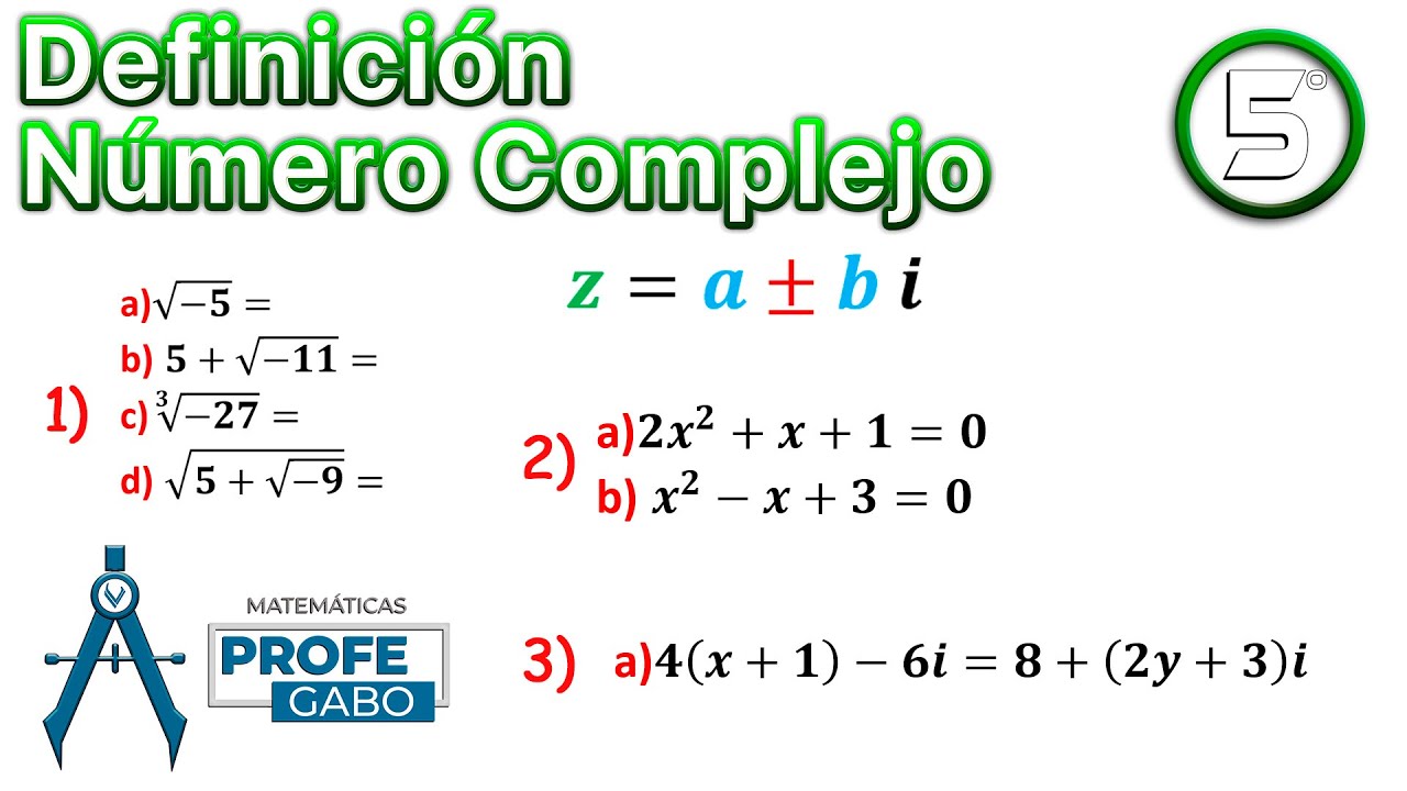 5to Definición de Números Complejos - YouTube