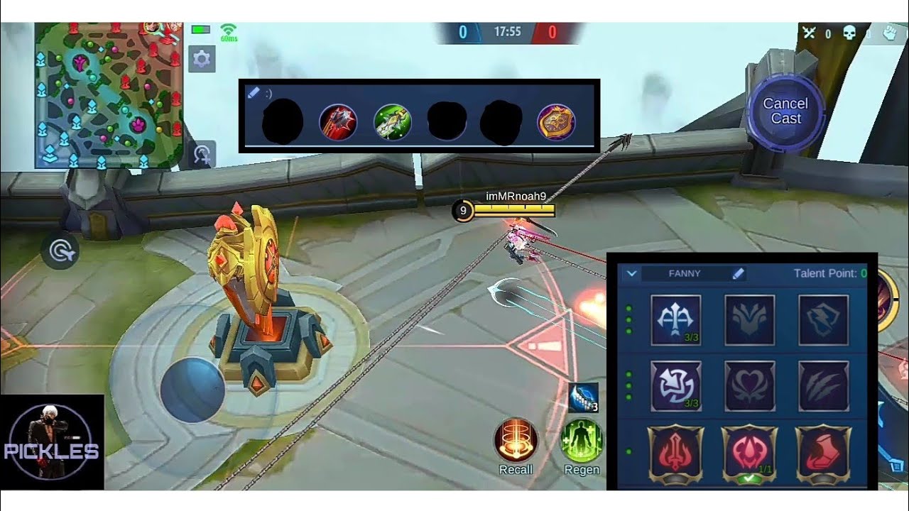 FANNY TUTORIAL BASIC CABLE, EMBLEM, BUILDS (MLBB) - YouTube