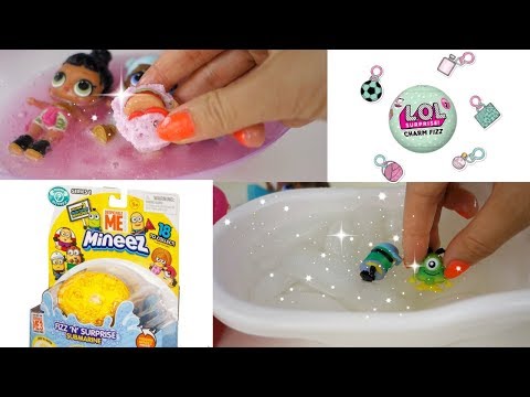LOL Surprise Doll Charm Fizz and Minions Fizz and Surprise Submarine Big Bath Bomb Explosion!