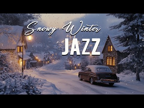 Snowy Winter With Jazz Music ❄️ Perfect Smooth Jazz Music | Relaxing Jazz Music Instrumental