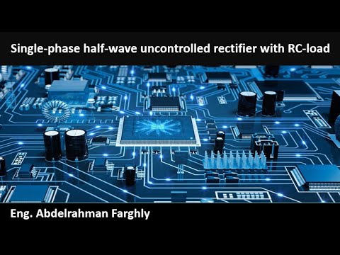 Single-phase half-wave uncontrolled rectifier with RC-load - YouTube