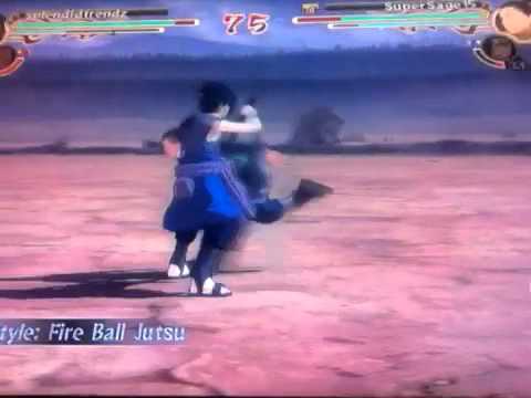 Naruto storm 2 online match:Sarah vs SuperSage15(2 of 5) - YouTube