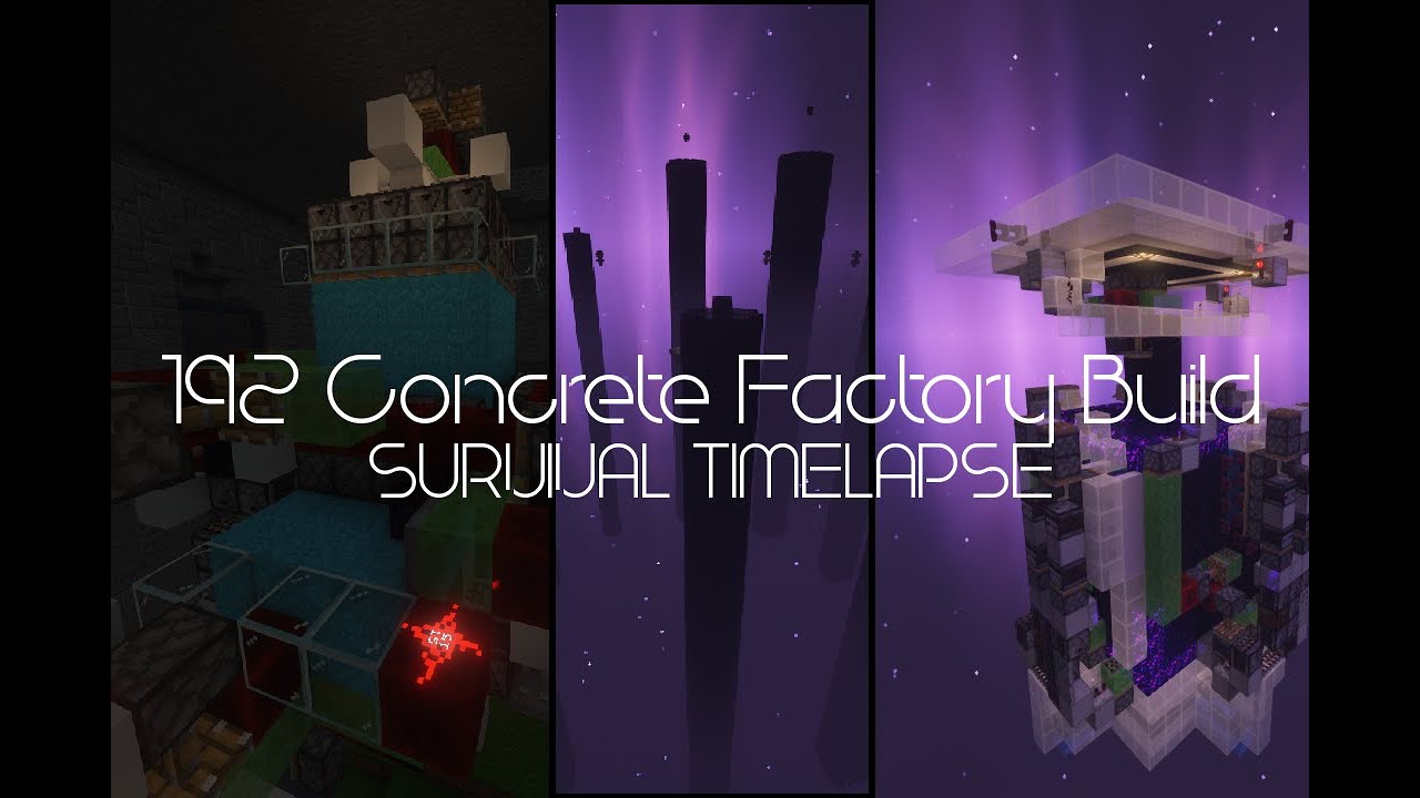 Concrete Factory & Duper Build [SURVIVAL TIMELAPSE] - YouTube