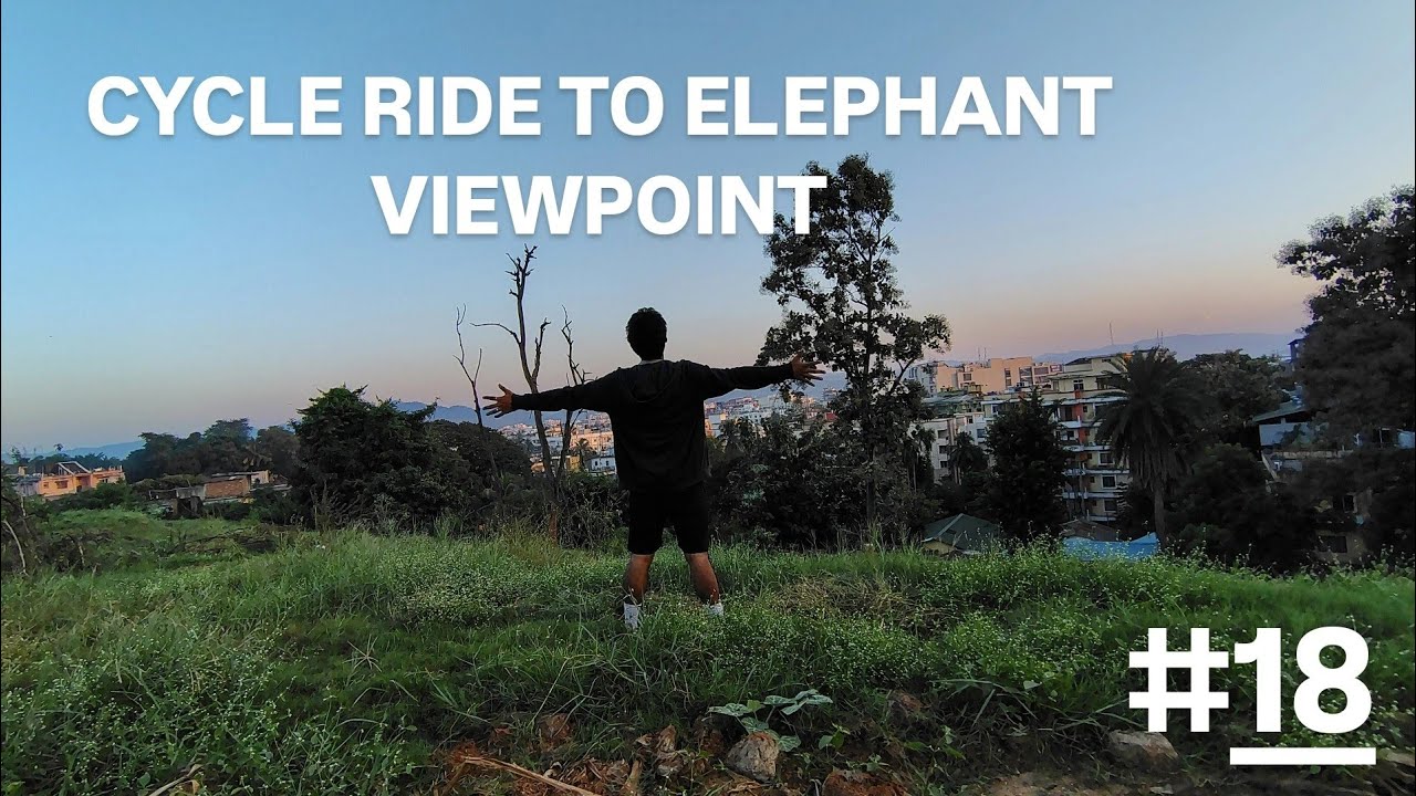 Cycle ride to elephant viewpoint | Huge elephants 😲 | Cycling vlog ...
