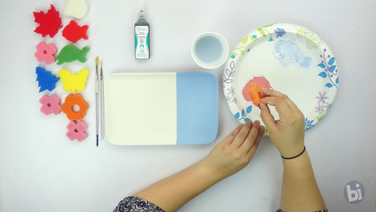HOW TO: Decorate with Shape Sponges - YouTube