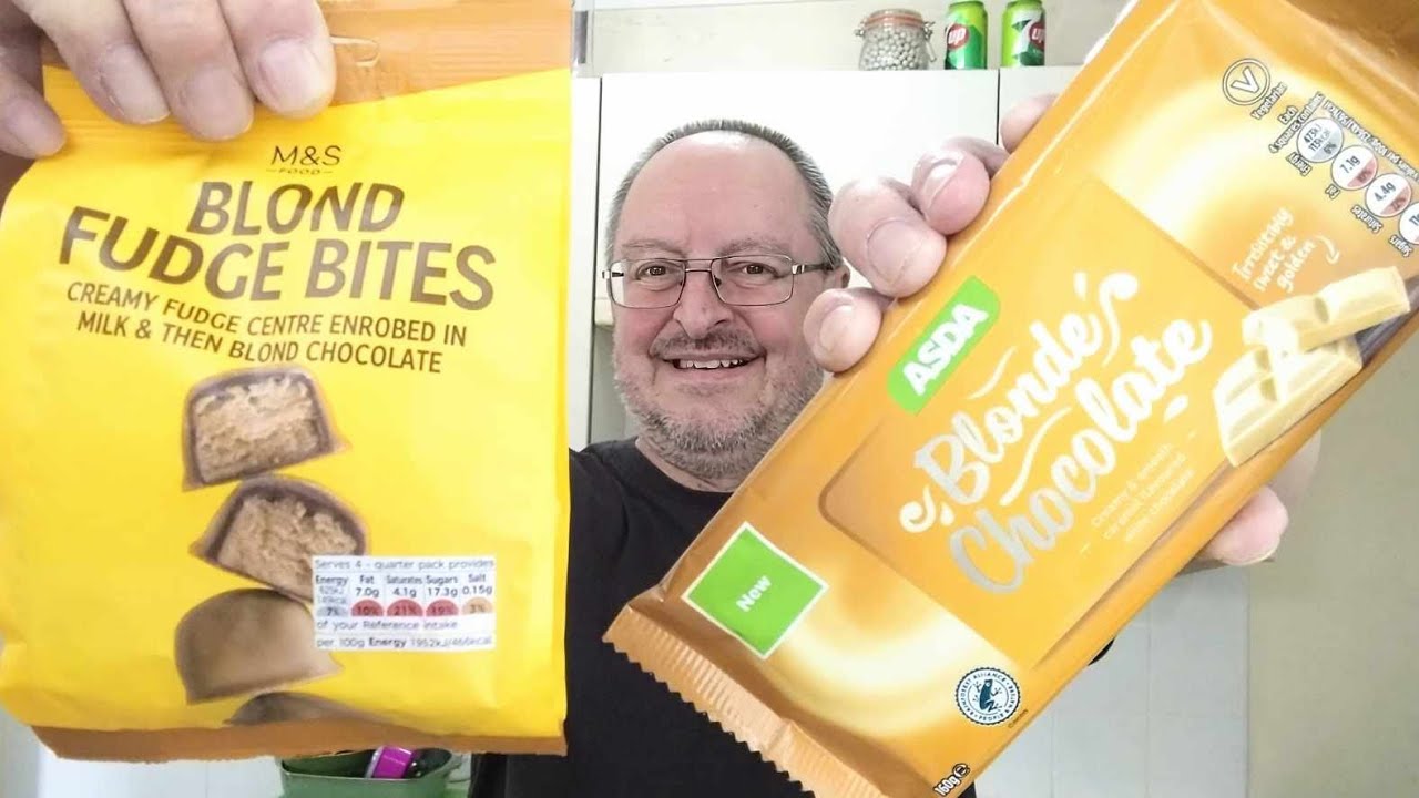 M&S Blond Fudge Bites And Asda Blonde Chocolate ~ Food Review - YouTube