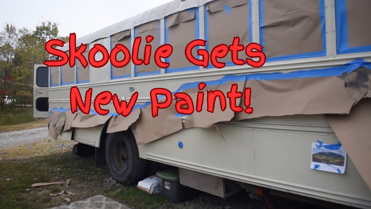 Skoolie Paint Job (Cool Design this Time!) - YouTube