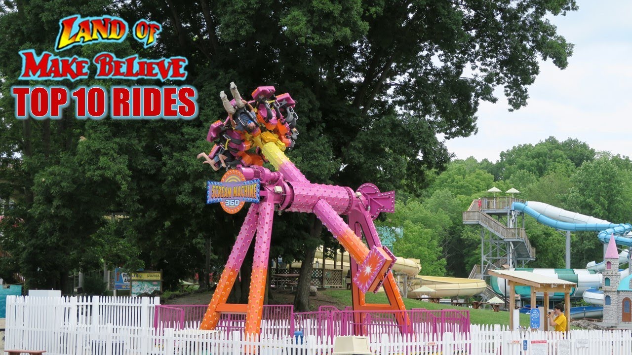 Top 10 Rides at Land of Make Believe - YouTube