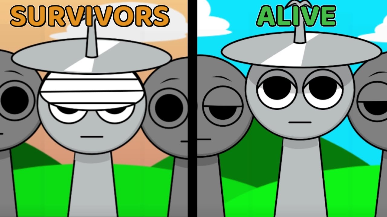 Incredibox Sprunki SURVIVORS Versions VS ALIVE Versions! - YouTube