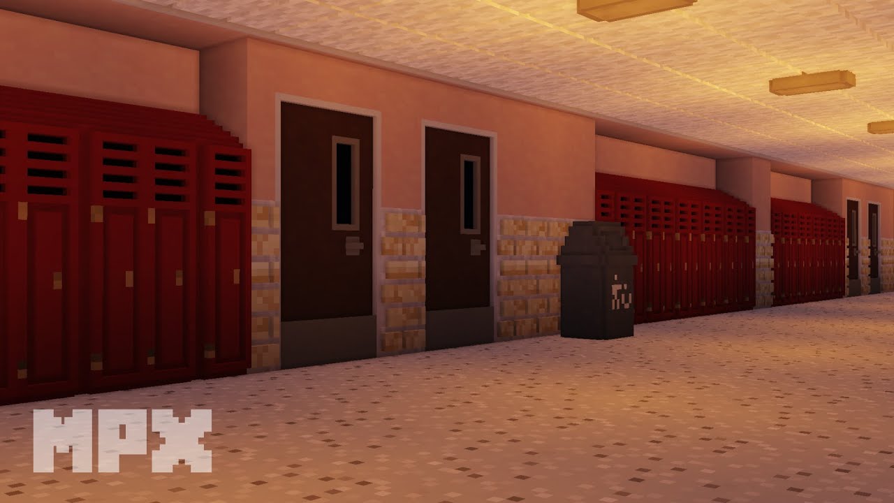 MINECRAFT SCHOOL HALLWAY - YouTube