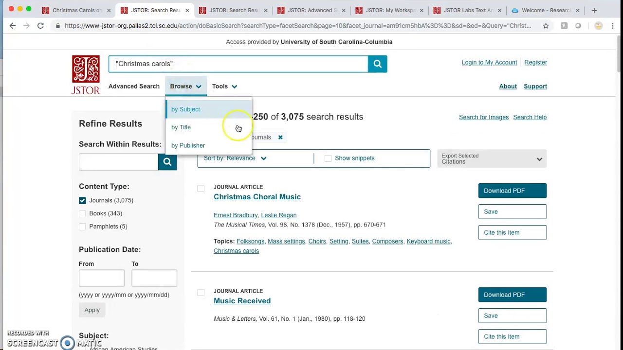 JSTOR Tutorial - YouTube