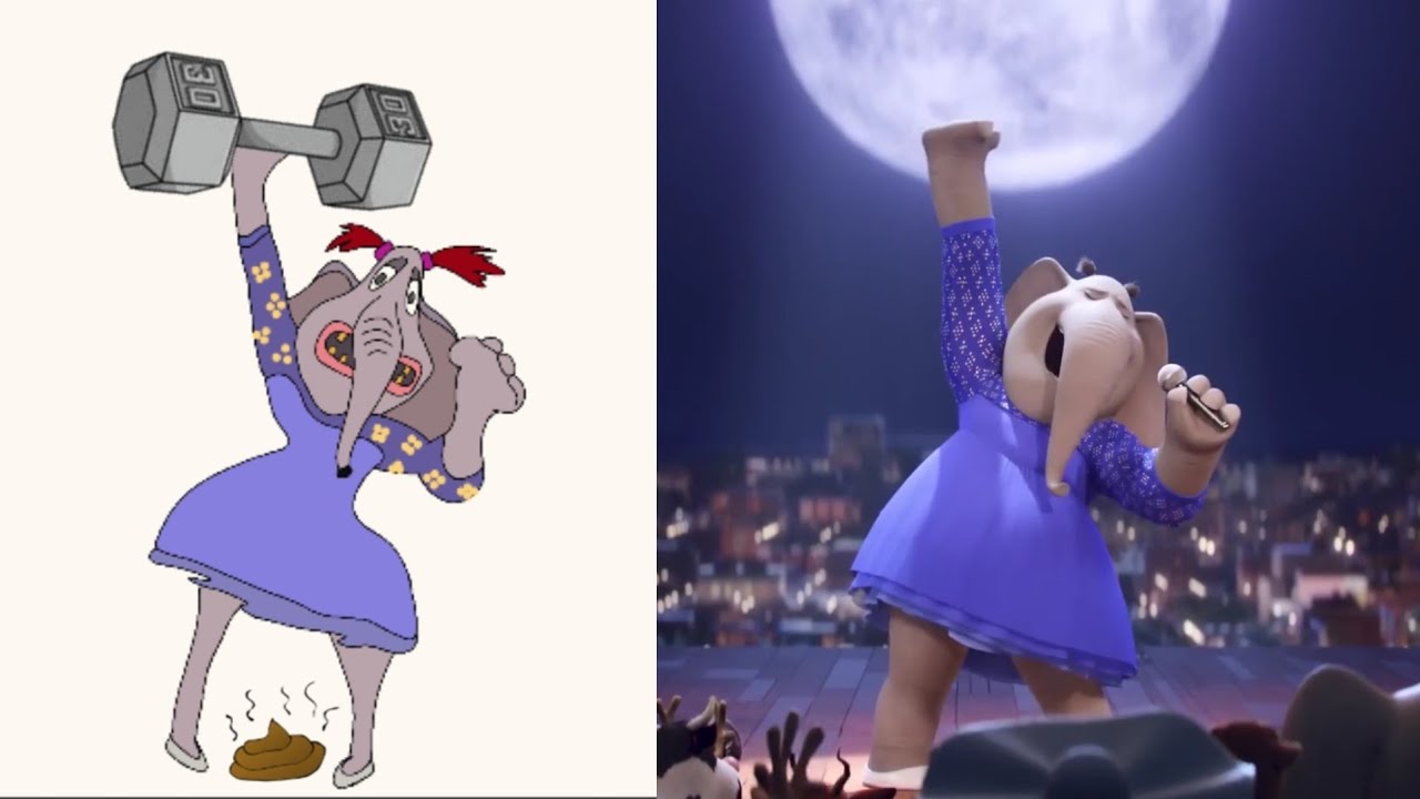 Sing - Meena Sings Scene Funny Drawing Meme | Fandango Family | Funny ...