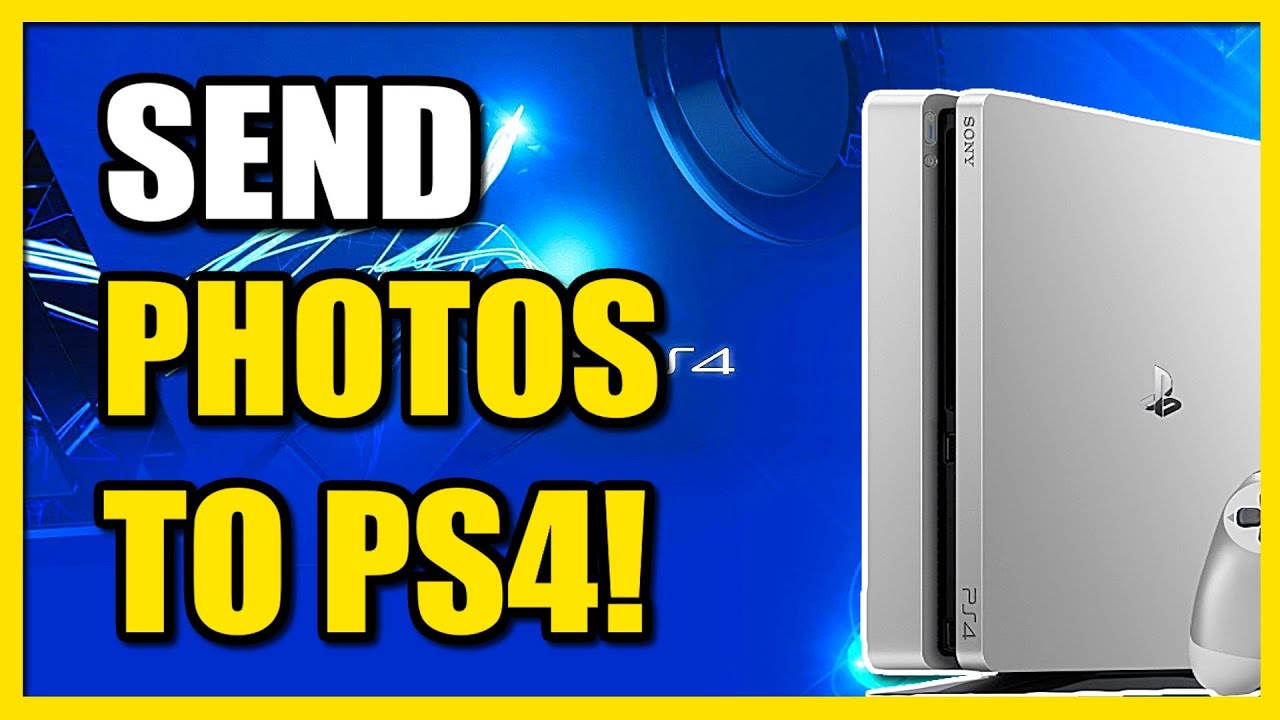 How to Send Photos to PS4 from PHONE (Set as Background or EDIT) - YouTube