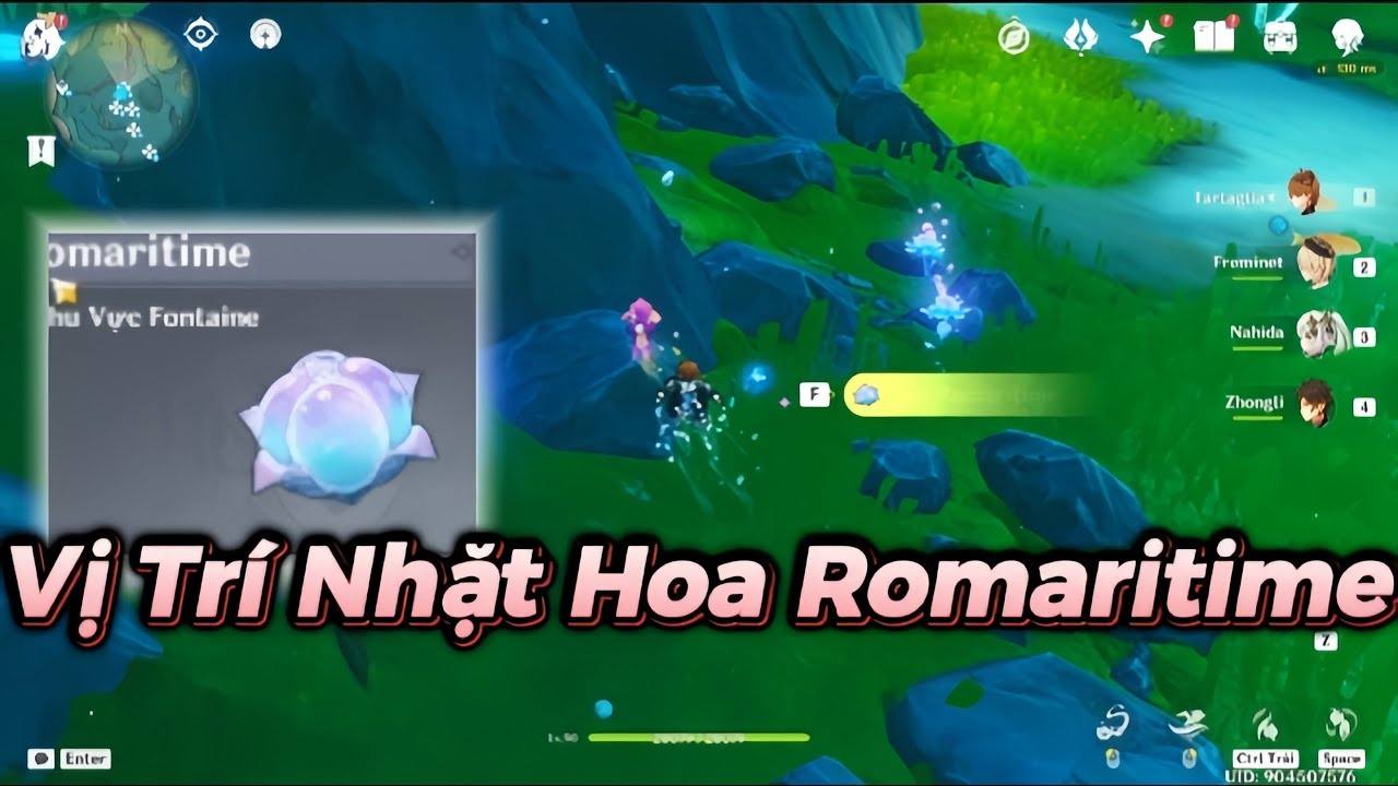 [Cuna] Vị trí nhặt Hoa Romaritime trên bản đồ - YouTube