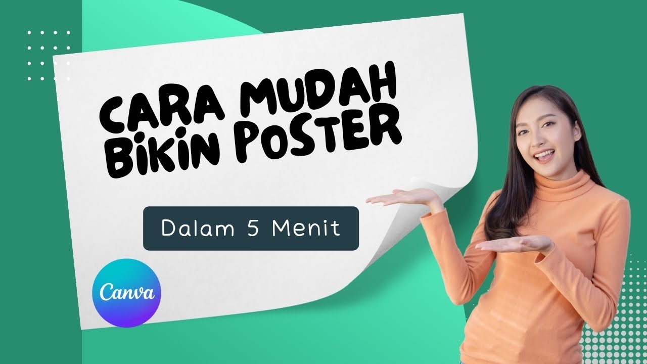 Cara Mudah Bikin Poster Dalam 5 Menit cuma pakai Canva #belajarcanva # ...