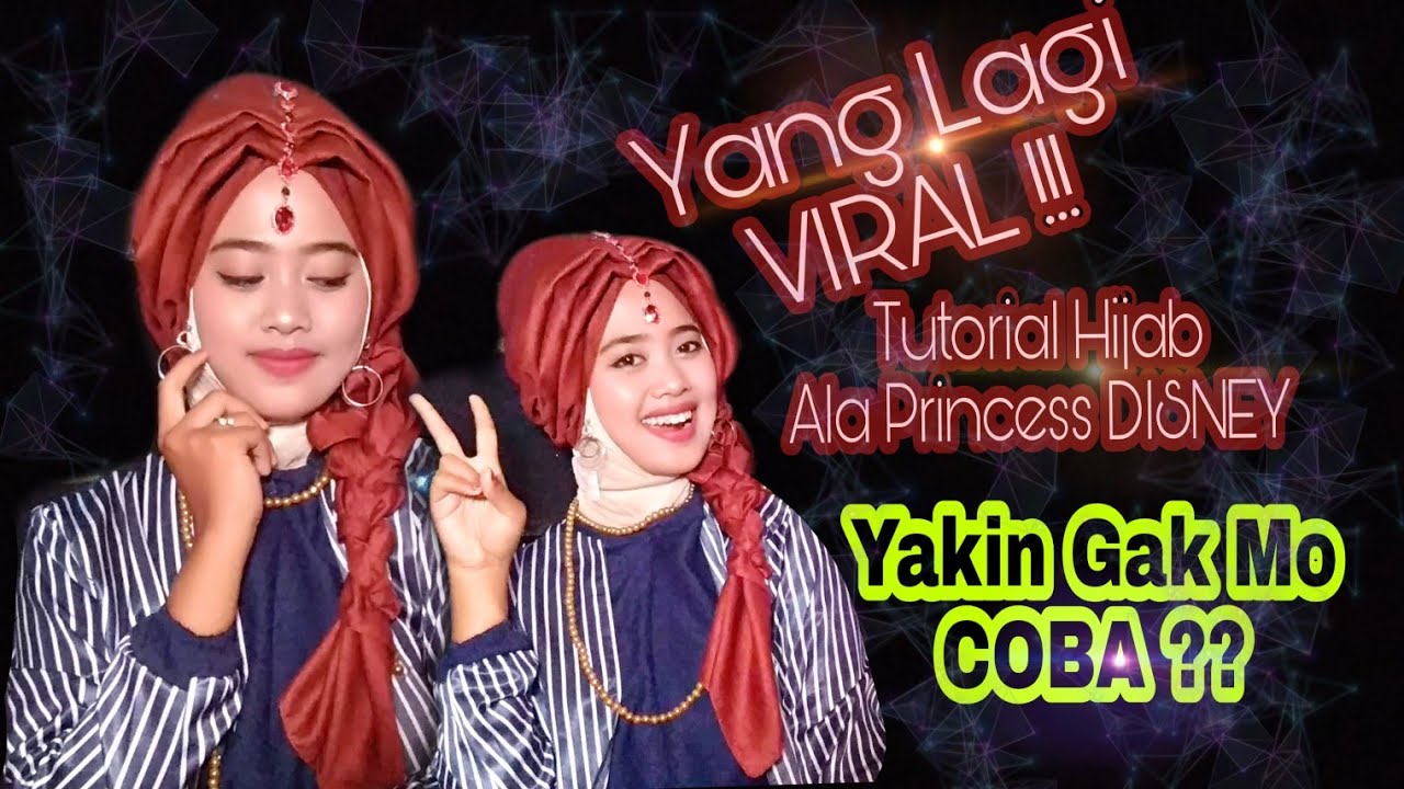 TUTORIAL HIJAB PENGANTIN ALA PRINCESS DISNEY VIRAL!!! | Linda Lestari - YouTube