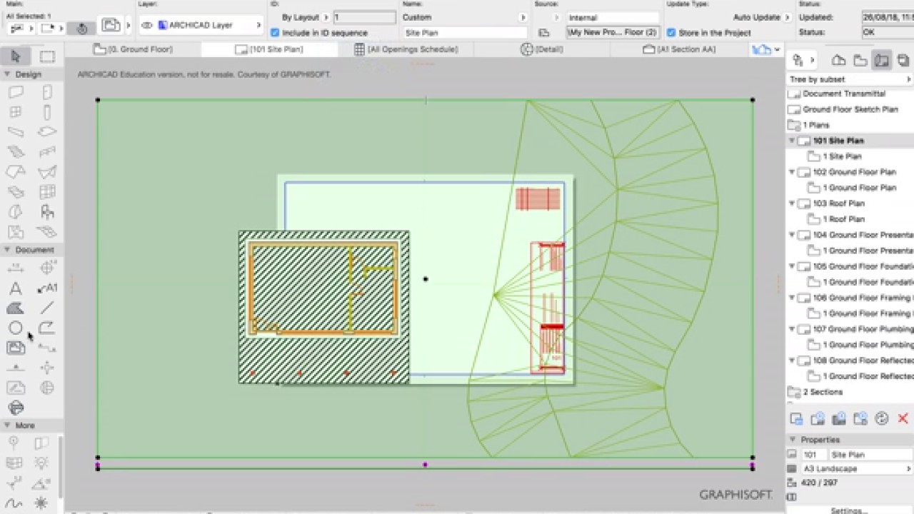 ArchiCAD Module 5 :Layout (Site plan) - YouTube