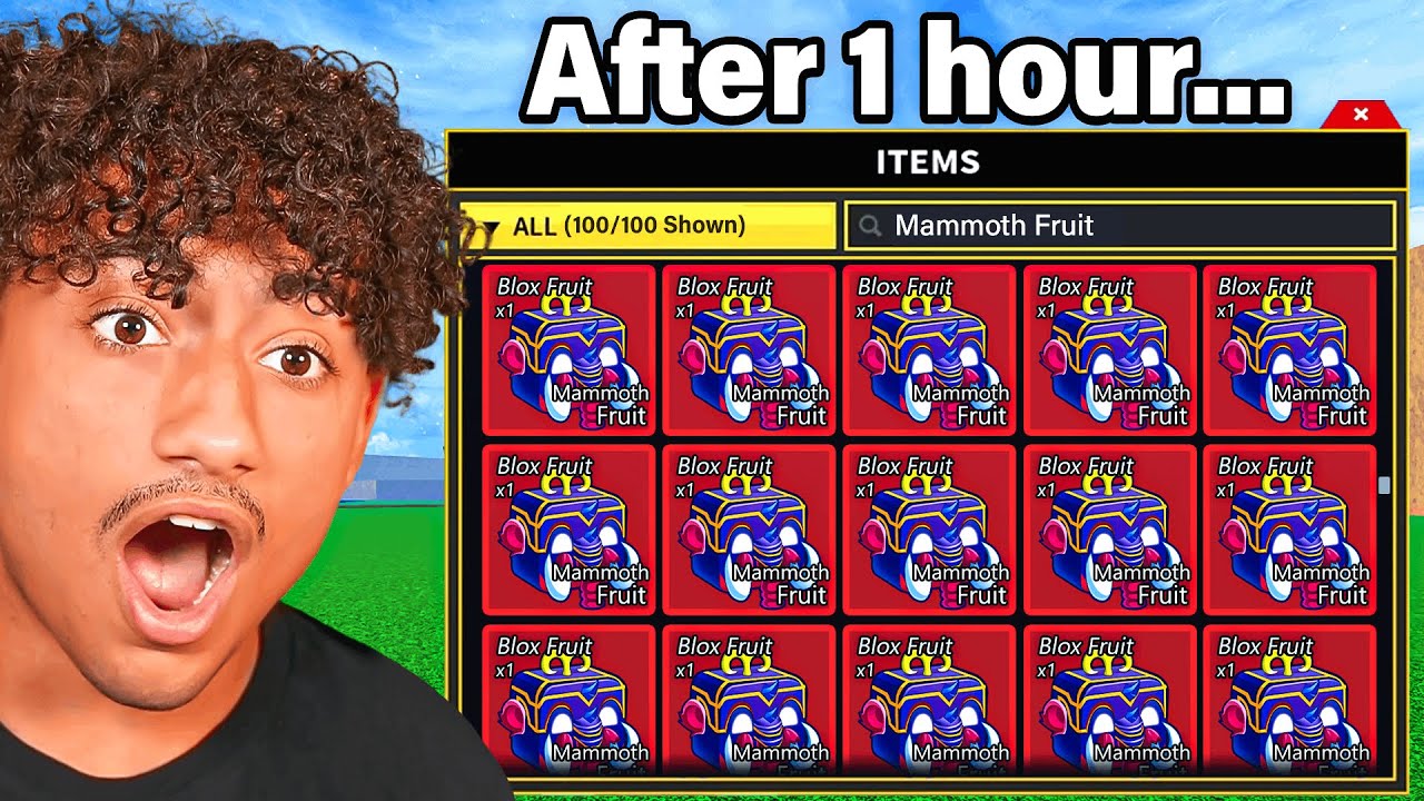 How Many MAMMOTH FRUITS Can I Get In ONE HOUR? (Blox Fruits) - YouTube