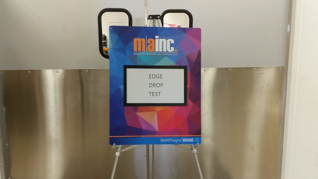 Reusable Sign Durability Drop Test - YouTube