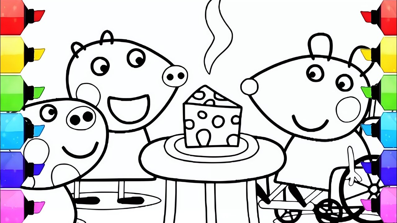 Mandy Mouse, Molly Mole with Delicious 😋 Cheese 🧀 Drawing, Painting and ...