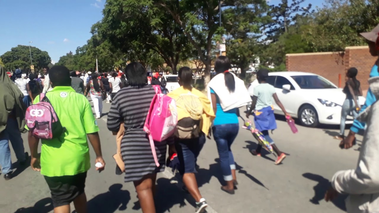 Community of madisha ditoro marching in polokwane... - YouTube