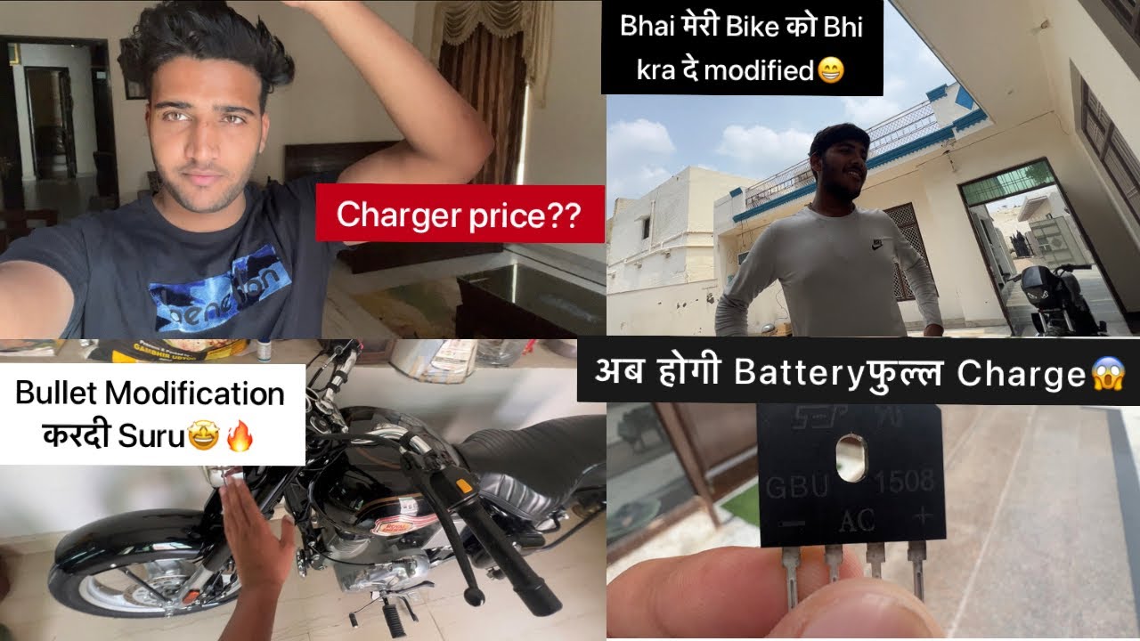 Ab होगी Battery💯Full Charge 🤩|😱Bullet Modification होगी Suru |😍Charger ...