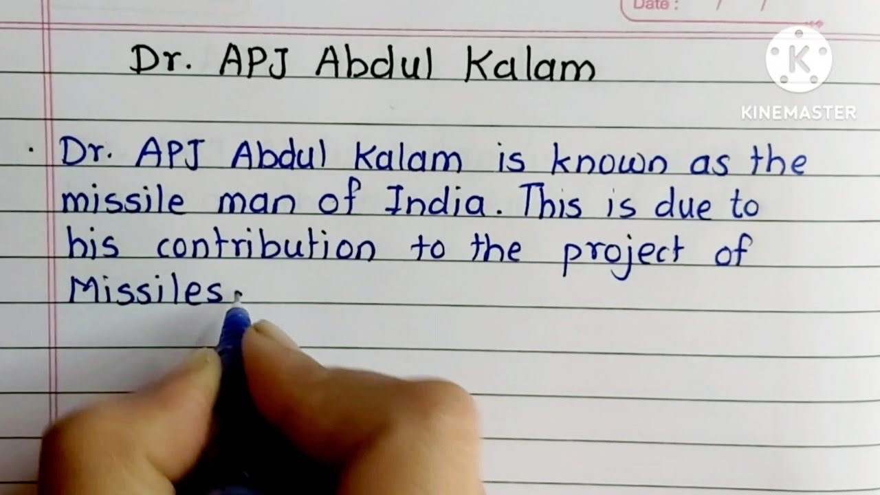 APJ Abdul Kalam essay in English | Essay on Abdul Kalam in English ...