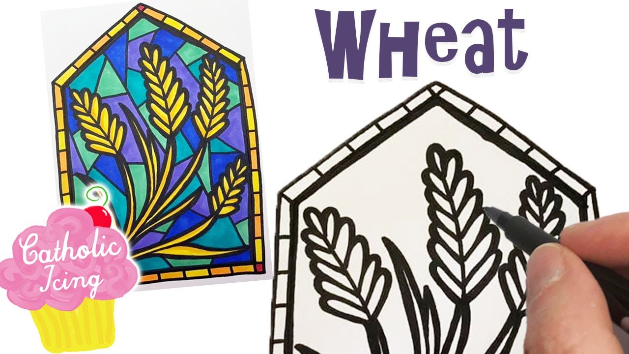 How To Draw Wheat (In Stained Glass) - YouTube
