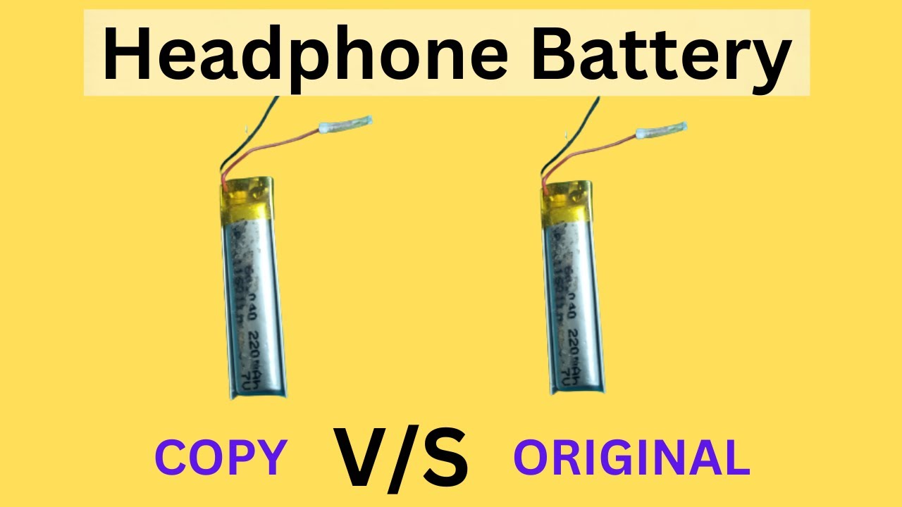 headphone Battery copy vs original | how to check my headphone battery ...
