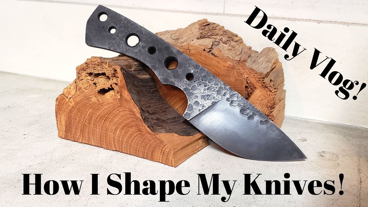 How I Shape my Knives | Knife Making - YouTube