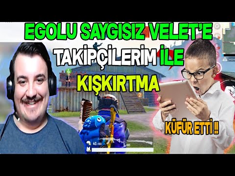 EGOLU SAYGISIZ VELET'İ TAKİPÇİLERİM HAŞAT ETTİ PUBG MOBİLE EGOLU VELET VS
