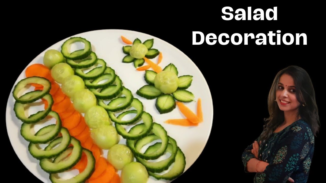 Beautiful Salad Decoration Ideas\Carrot and Cucumber Plate Decoration ...