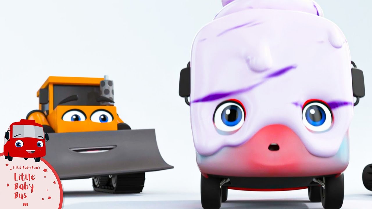 Frozen Buster | Red Buster | bus anime | fun kids show - YouTube