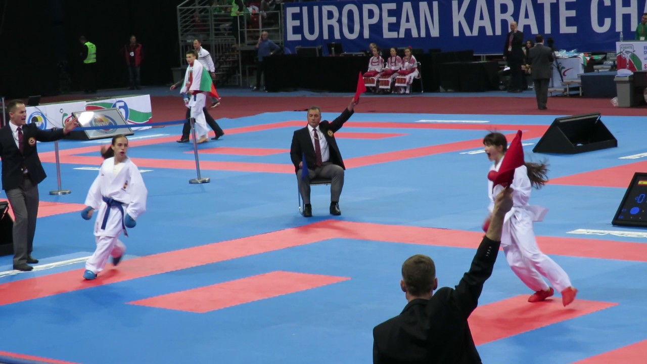 44th EKF karate Junior, Cadet and U21 Championships , Moldavia Polina ...