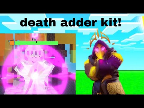 Using the new death adder kit in Roblox bedwars - YouTube
