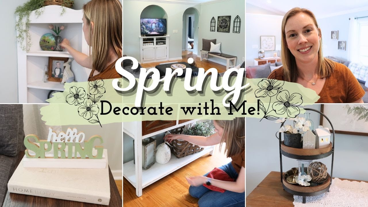 SPRING DECORATE WITH ME | SPRING LIVING ROOM & ENTRYWAY | HOW TO ...