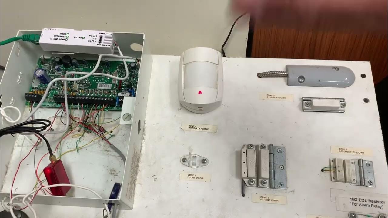 Paradox SP6000/MG5050 alarm panel end user demo - YouTube