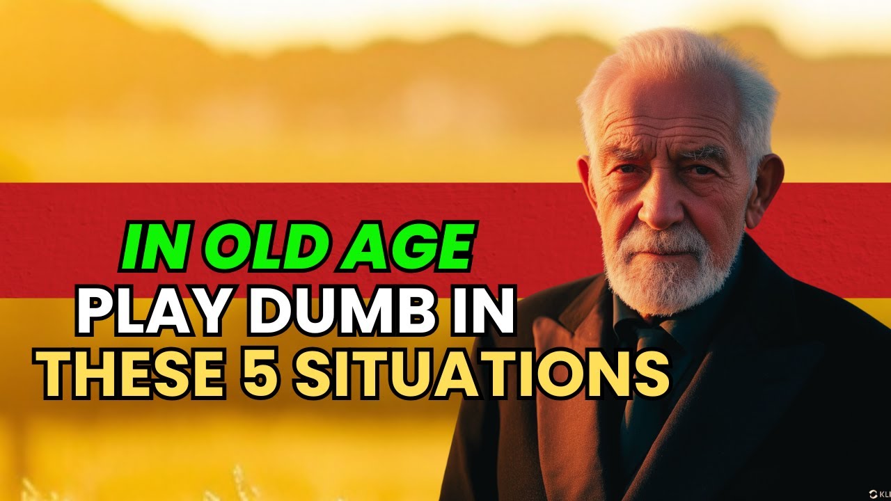 The Surprising Truth About Playing Dumb in Old Age Nobody - YouTube