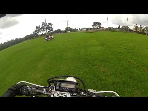 Drifting a DRZ 400 SM like a menace